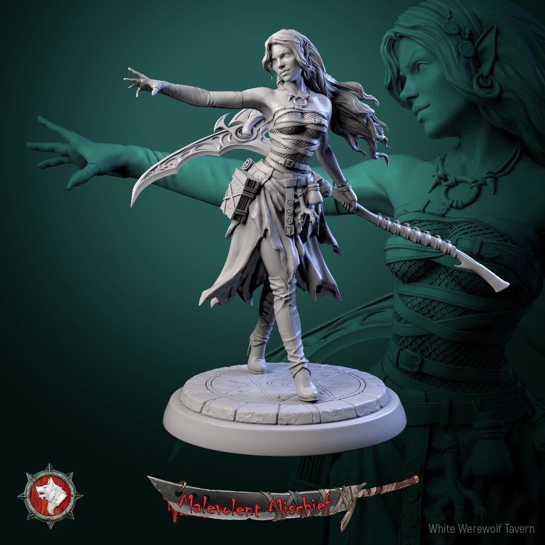 32/75mm Soulflayer by White Werewolf Tavern Tabletop D&D Fantasy Resin ...