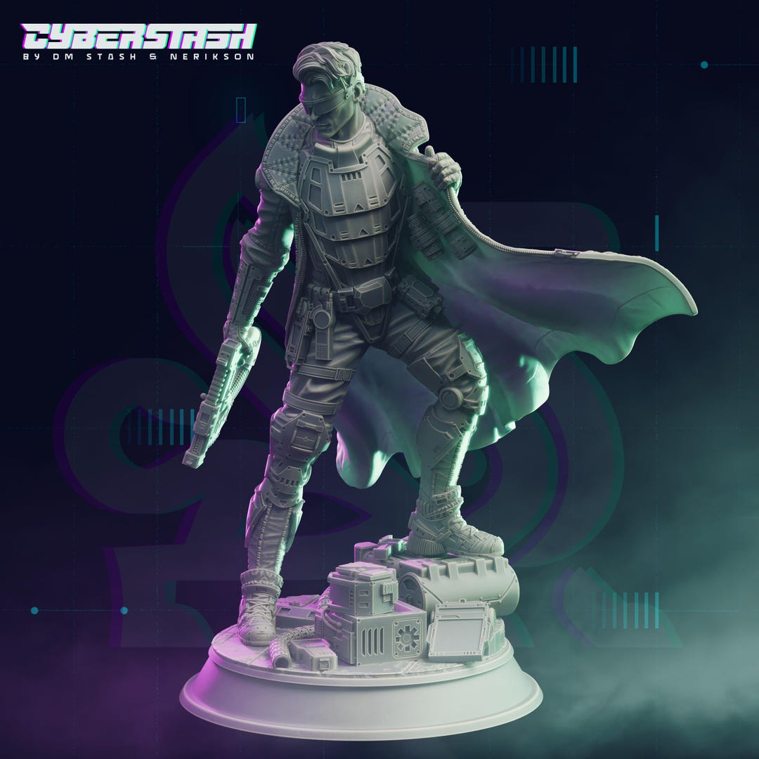 32/75mm Male Secret Agent Jackson "ace" Styles by Cyberstash Tabletop D ...