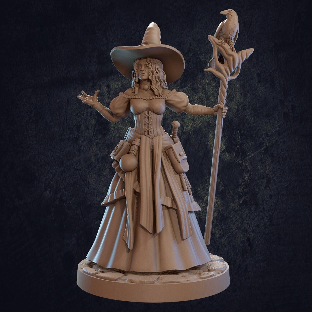 32mm Lilith the Youthful Witch by Dragon Trapper Lodge Tabletop D&D ...