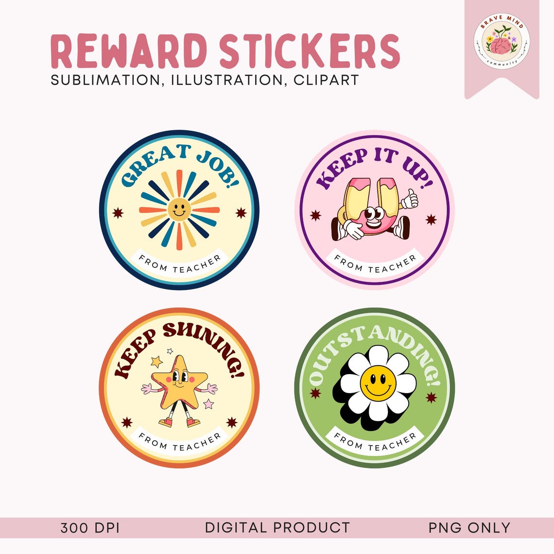 Classroom Reward for Preschooler Stickers PNG Motivational Reward Chart ...