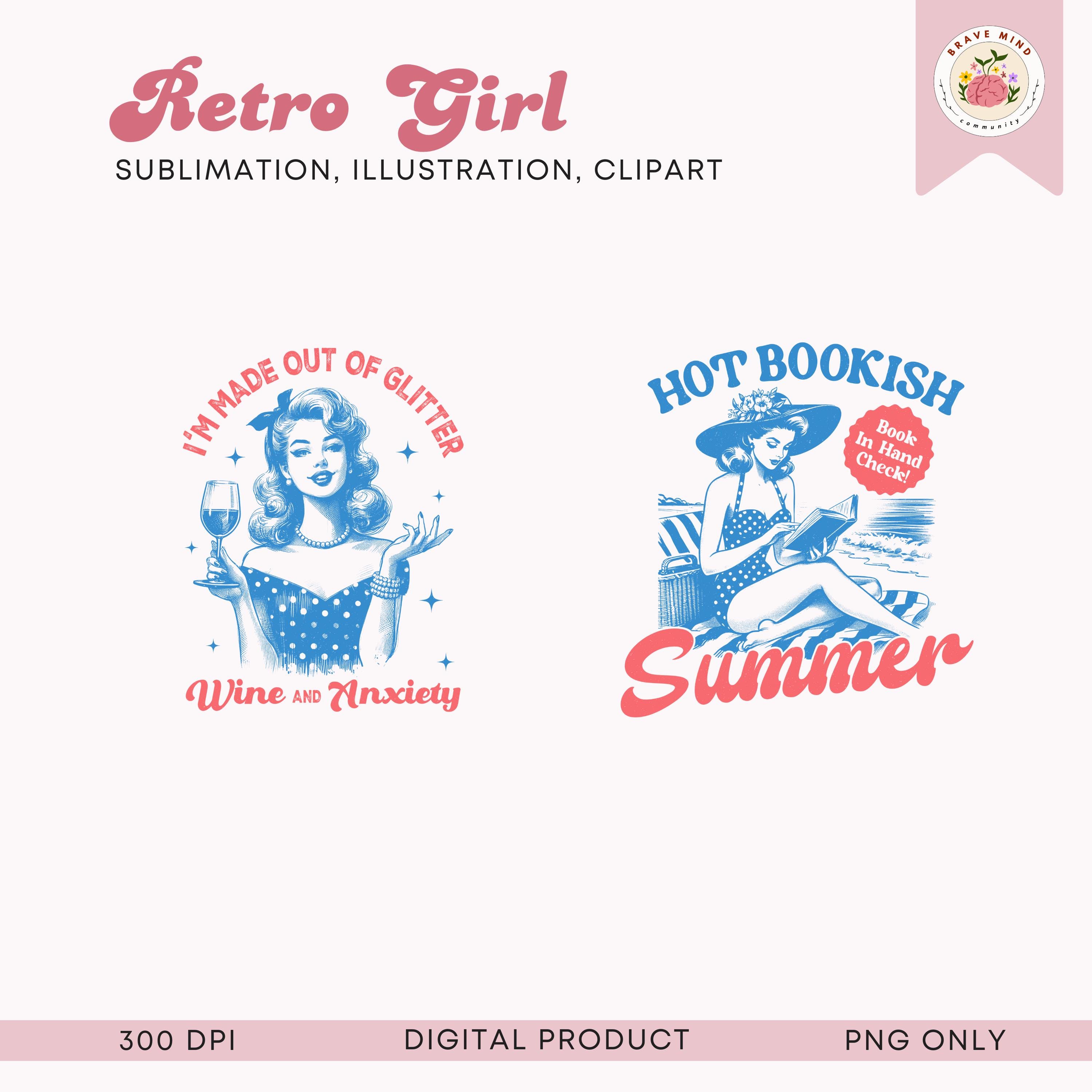 Book Art Retro Quotation Books PNG Vintage Clipart Girl Funny ...