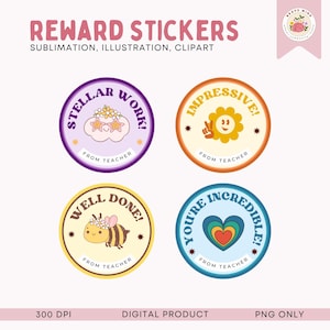 Classroom Reward for Preschooler Stickers PNG Motivational Reward Chart ...
