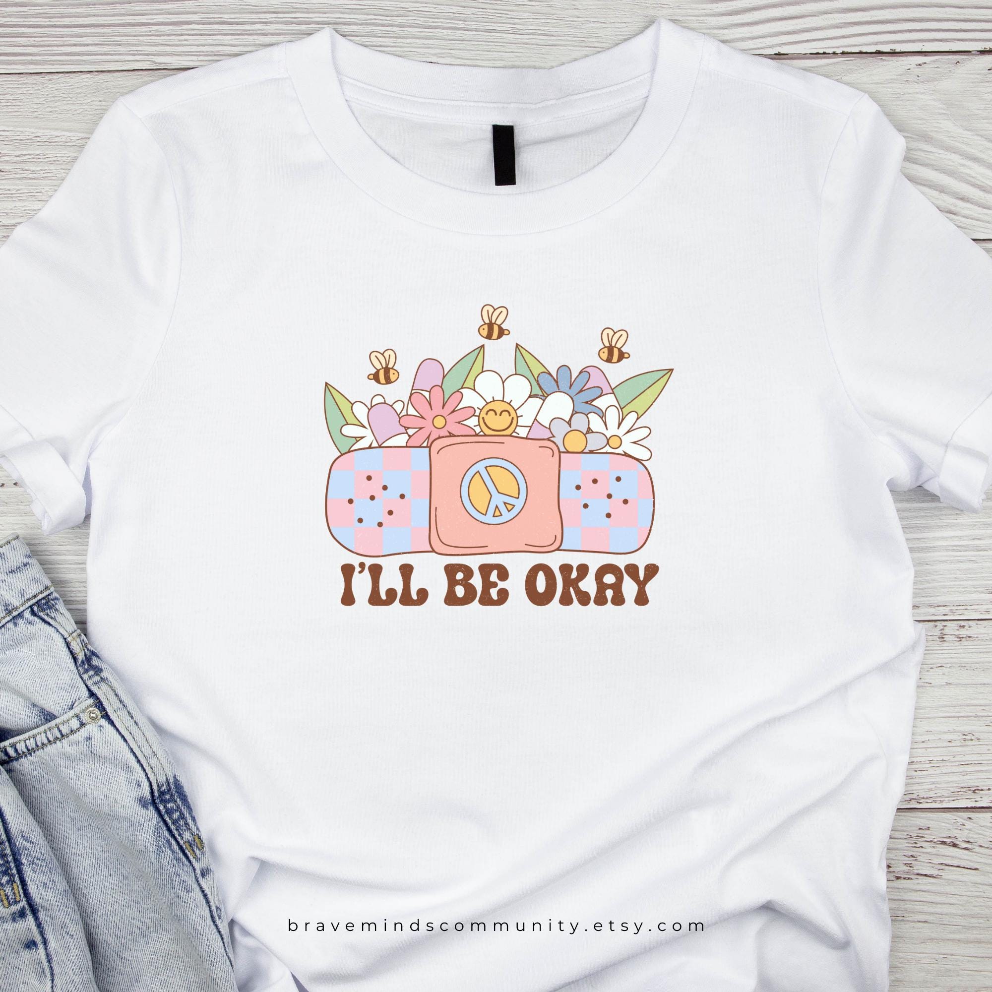 I'll Be Okay SVG Self Care Clipart PNG Awareness Clipart Illustration ...