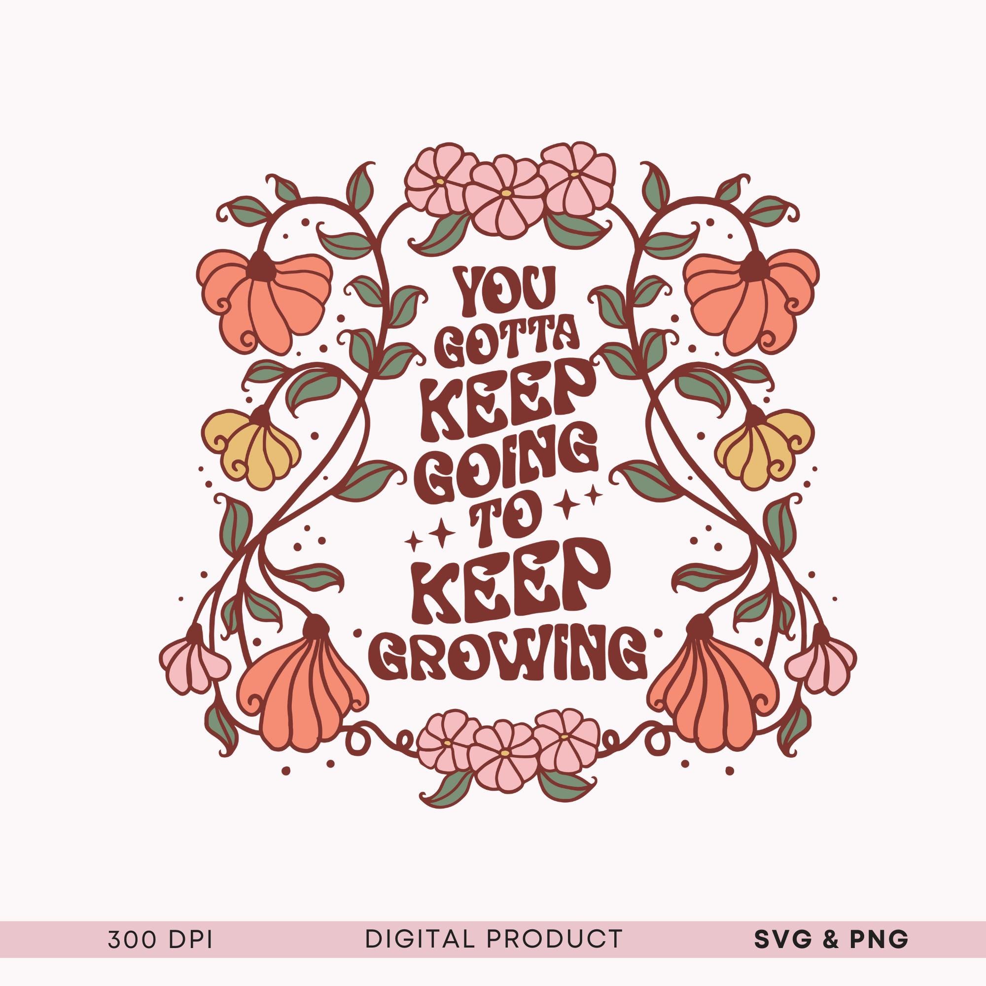 Retro Boho Affirmations PNG Clipart Illustration Groovy Clipart ...