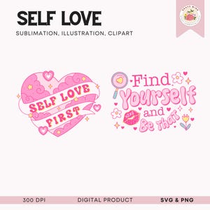 Self Love SVG Self Care PNG Love Yourself Svg Positive Affirmation Svg ...