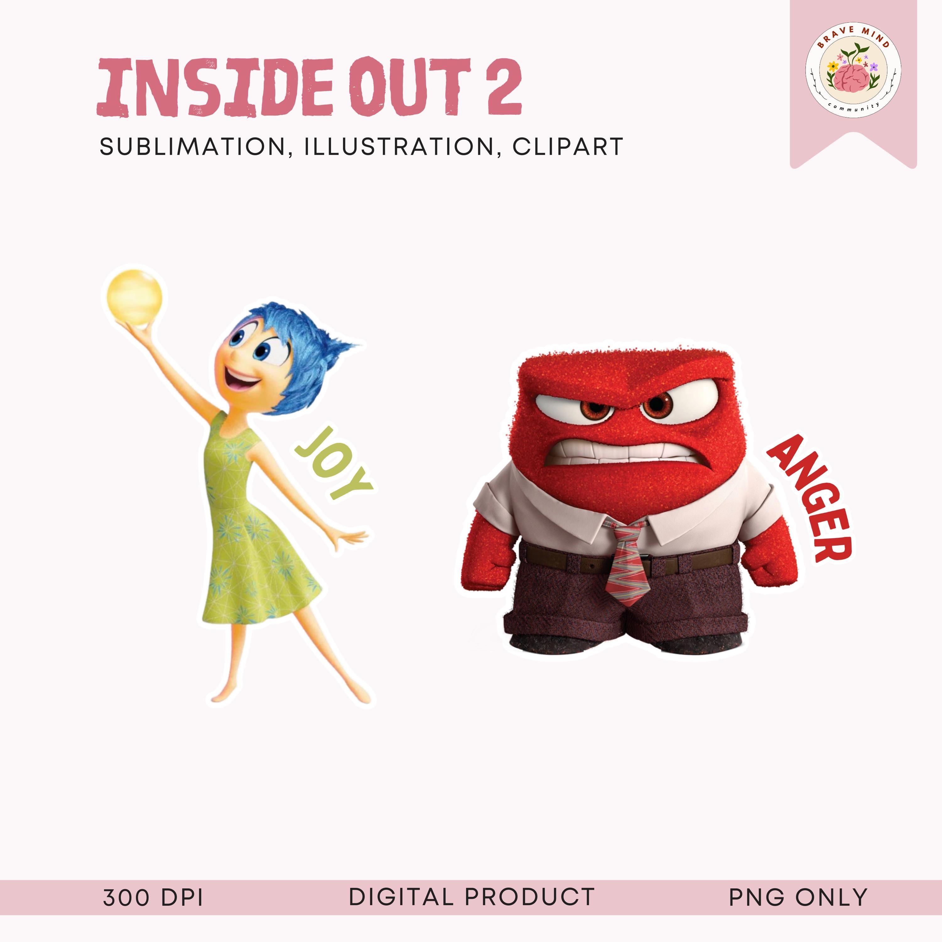Inside Out 2 PNG Bundle Inside Out 2 Download Inside Out PNG Anger Joy ...