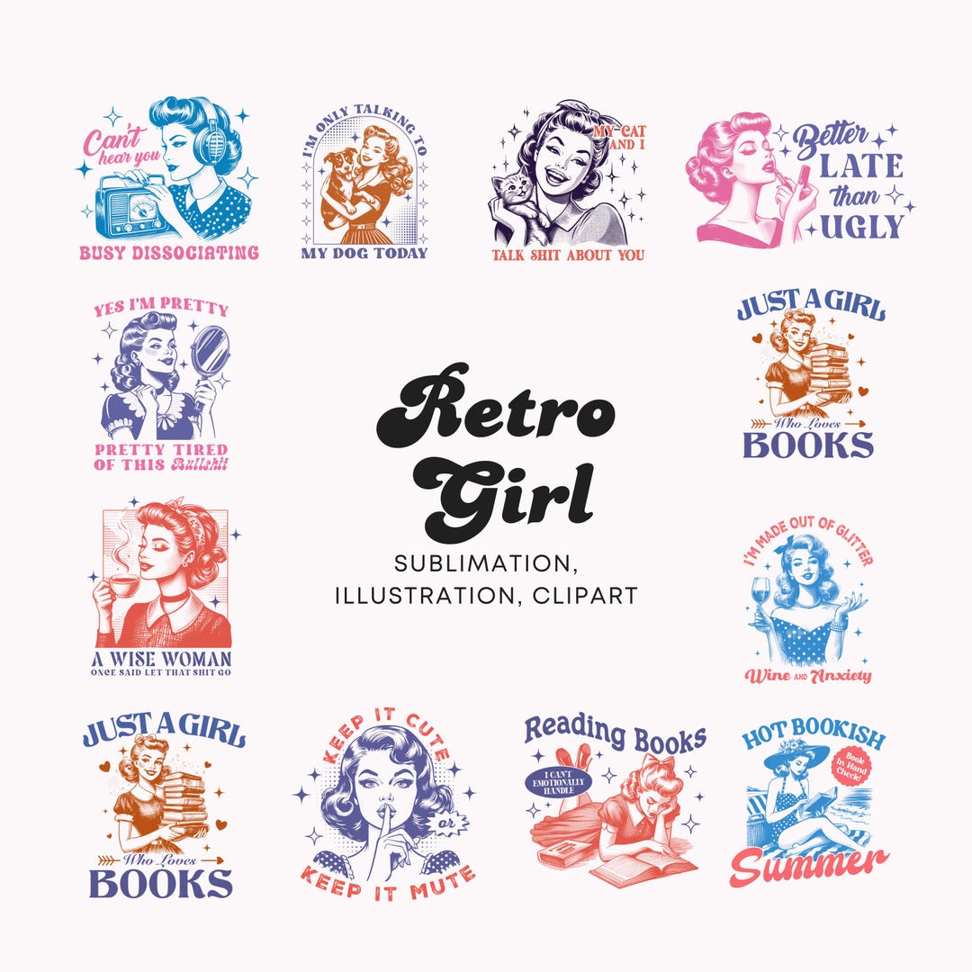 Book Art Retro Quotation Books PNG Vintage Clipart Girl Funny ...