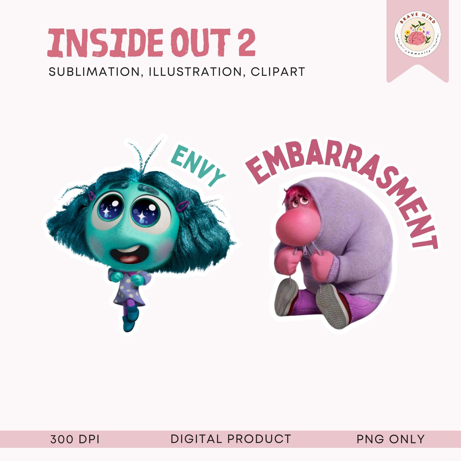 Inside Out 2 PNG Bundle Inside Out 2 Download Inside Out PNG Anger Joy ...