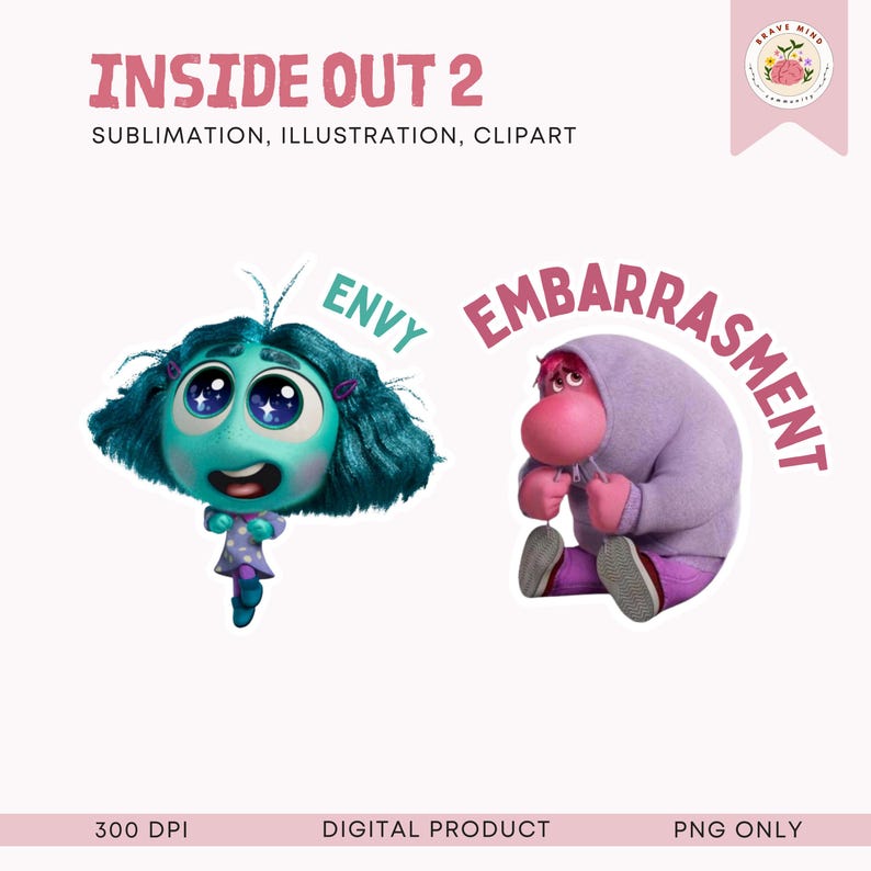 Inside Out 2 PNG Bundle Inside Out 2 Download Inside Out PNG Anger Joy ...