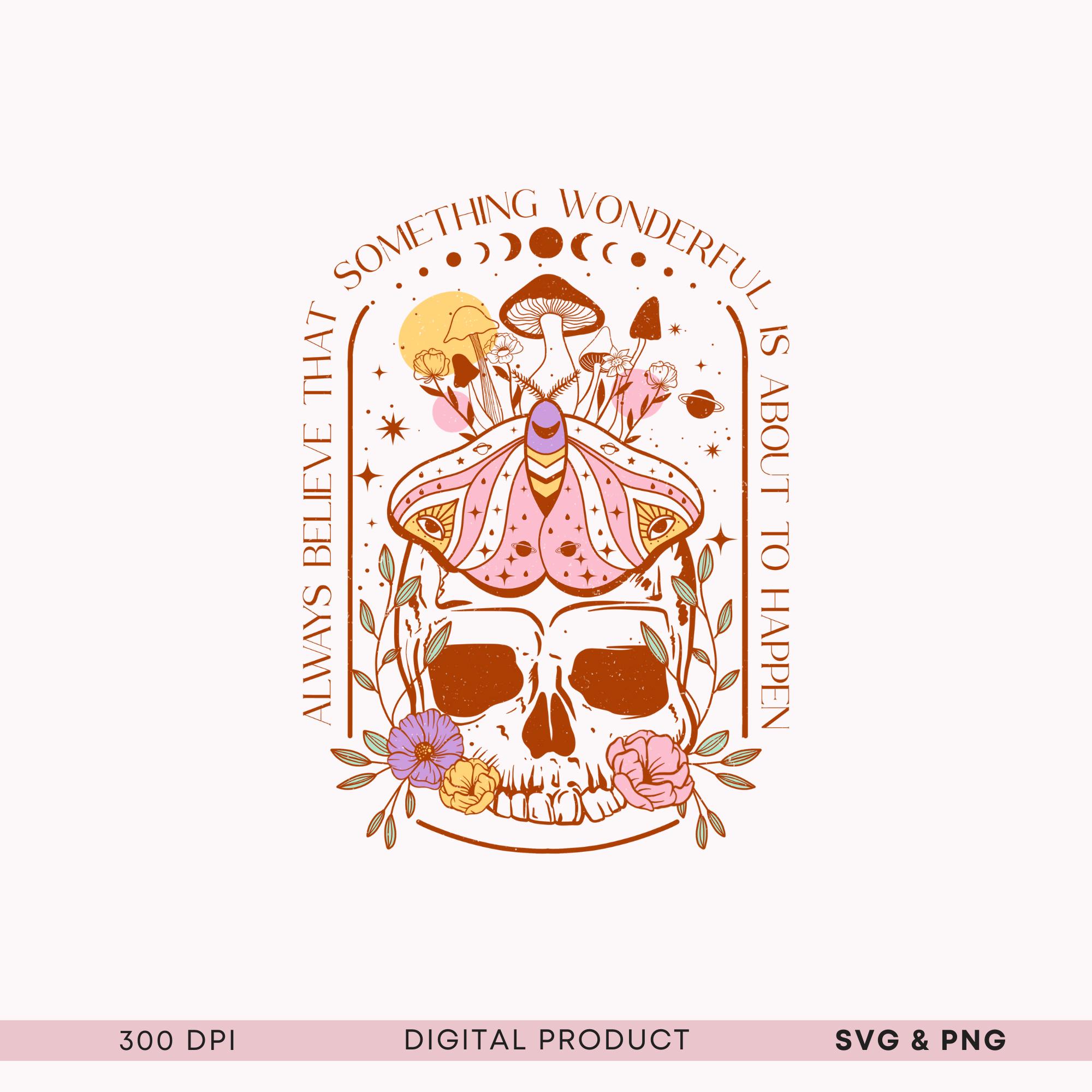 Boho Mystical Clipart Celestial PNG Bundle Spiritual Witchy Graphics ...