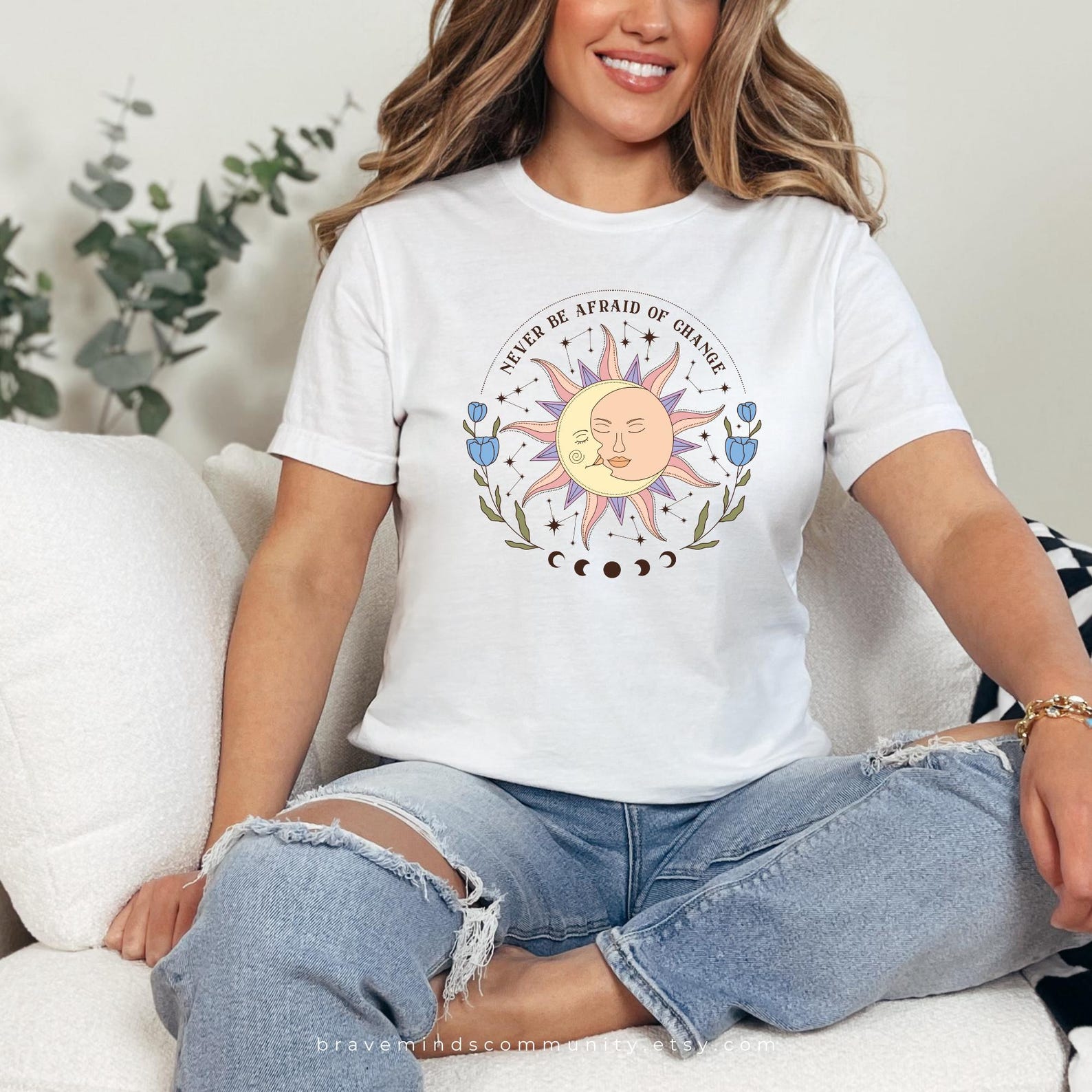 Boho Celestial SVG Clipart Illustration Celestial Clipart Affirmation ...