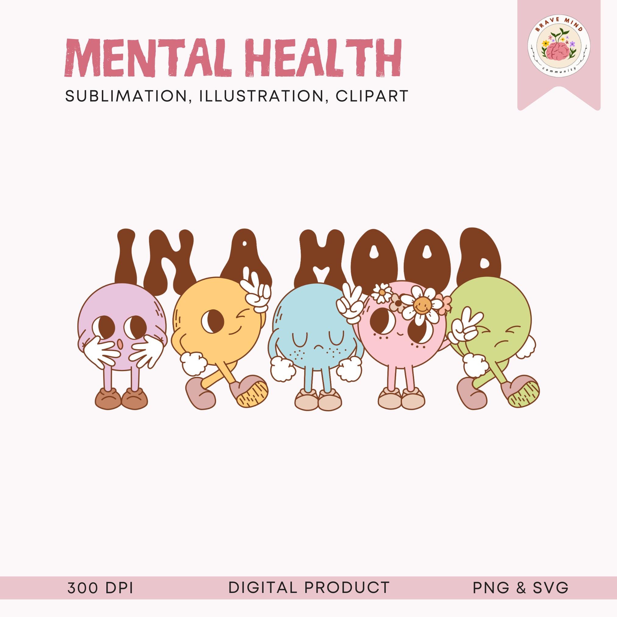 Self Care Clipart PNG Mental Health Matters Awareness SVG Clipart ...