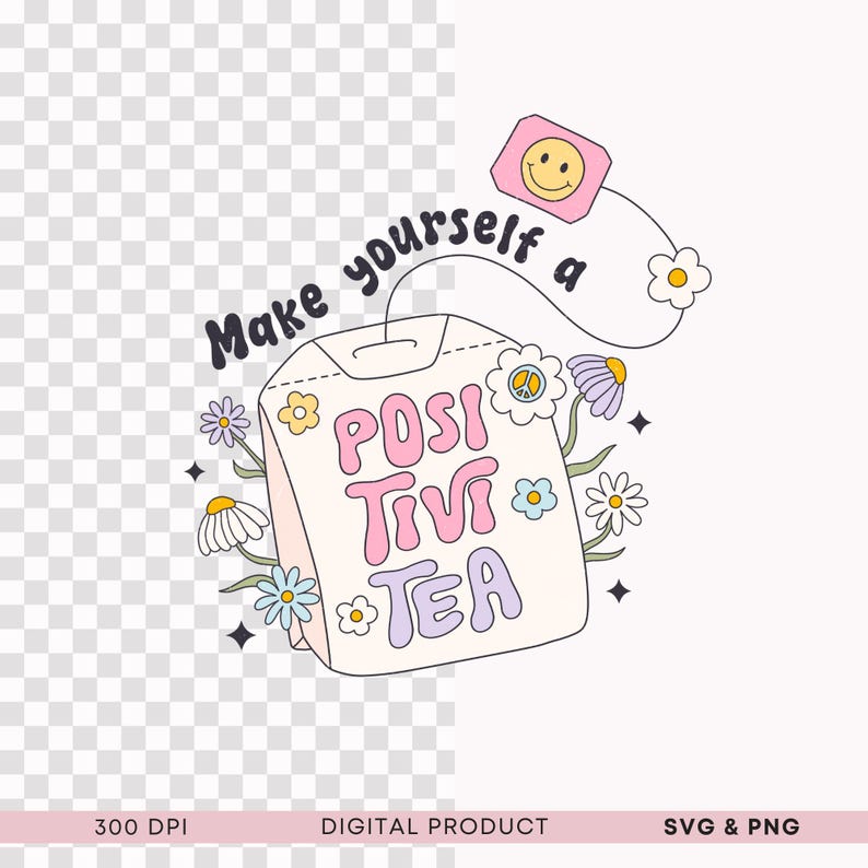 Positivity SVG Self Care Clipart PNG Mental Health Matters Awareness ...