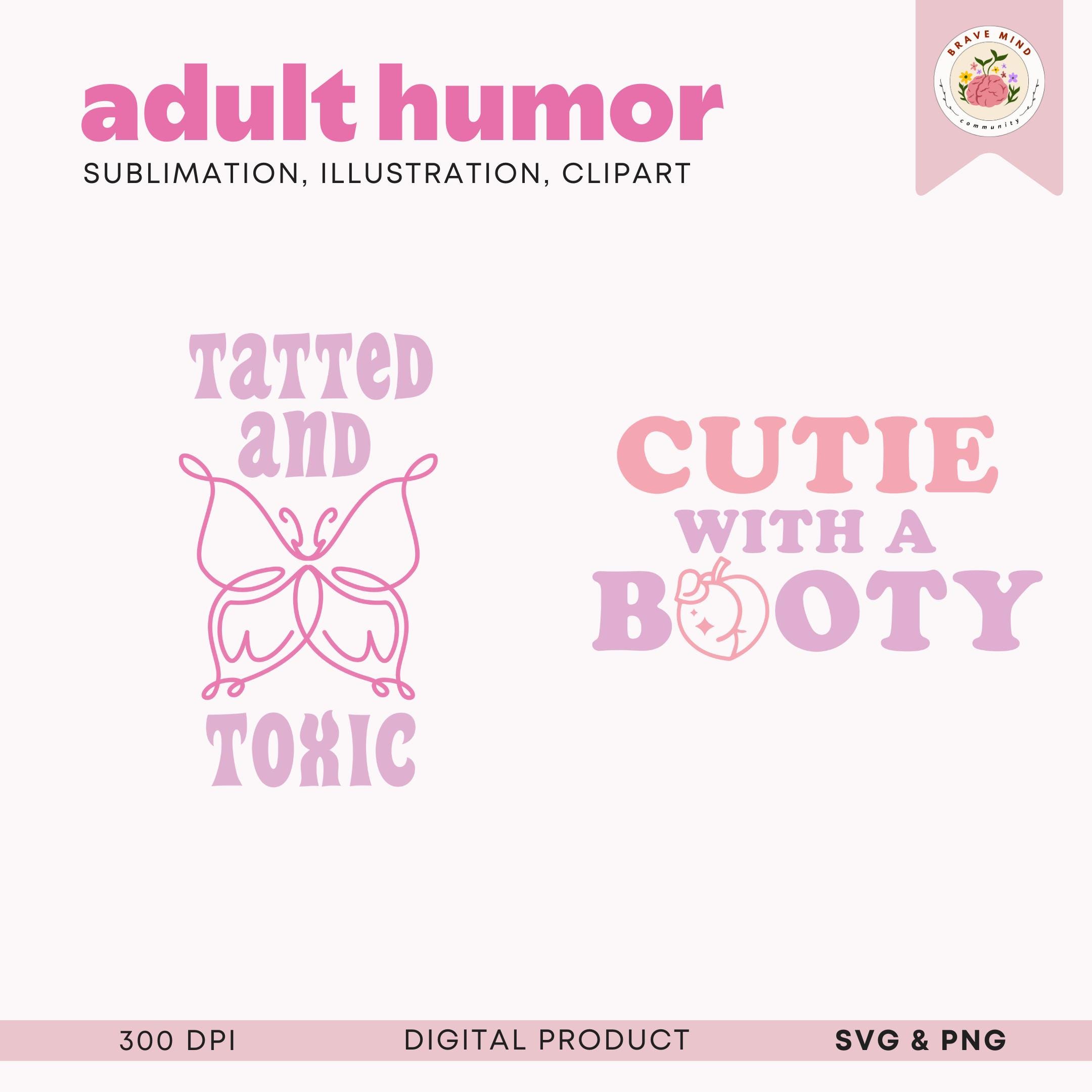 Adult Humor SVG Bundle Funny Sarcastic Quotes SVG Files for Cricut ...
