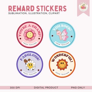 Classroom Reward for Preschooler Stickers PNG Motivational Reward Chart ...