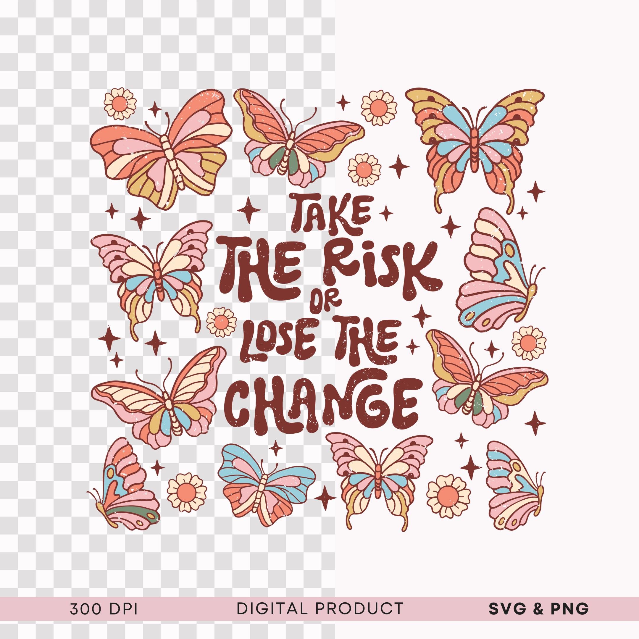 Retro Boho SVG Affirmations PNG Clipart Illustration Groovy Clipart ...