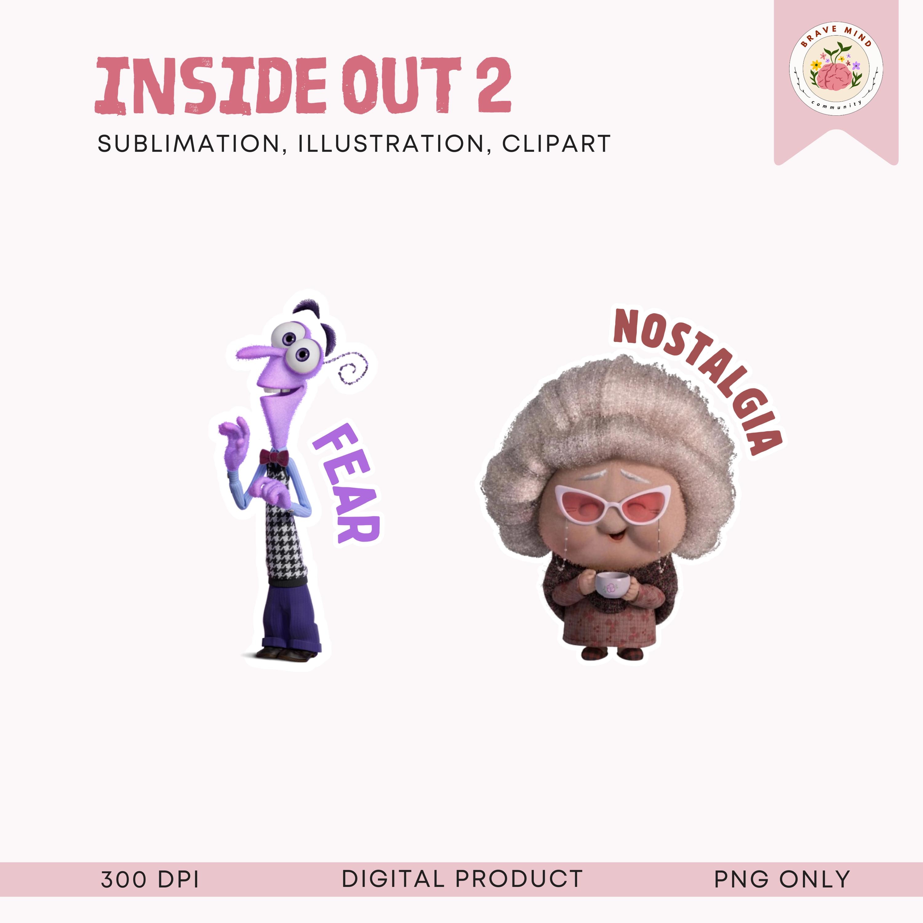 Inside Out 2 PNG Bundle Inside Out 2 Download Inside Out PNG Anger Joy ...