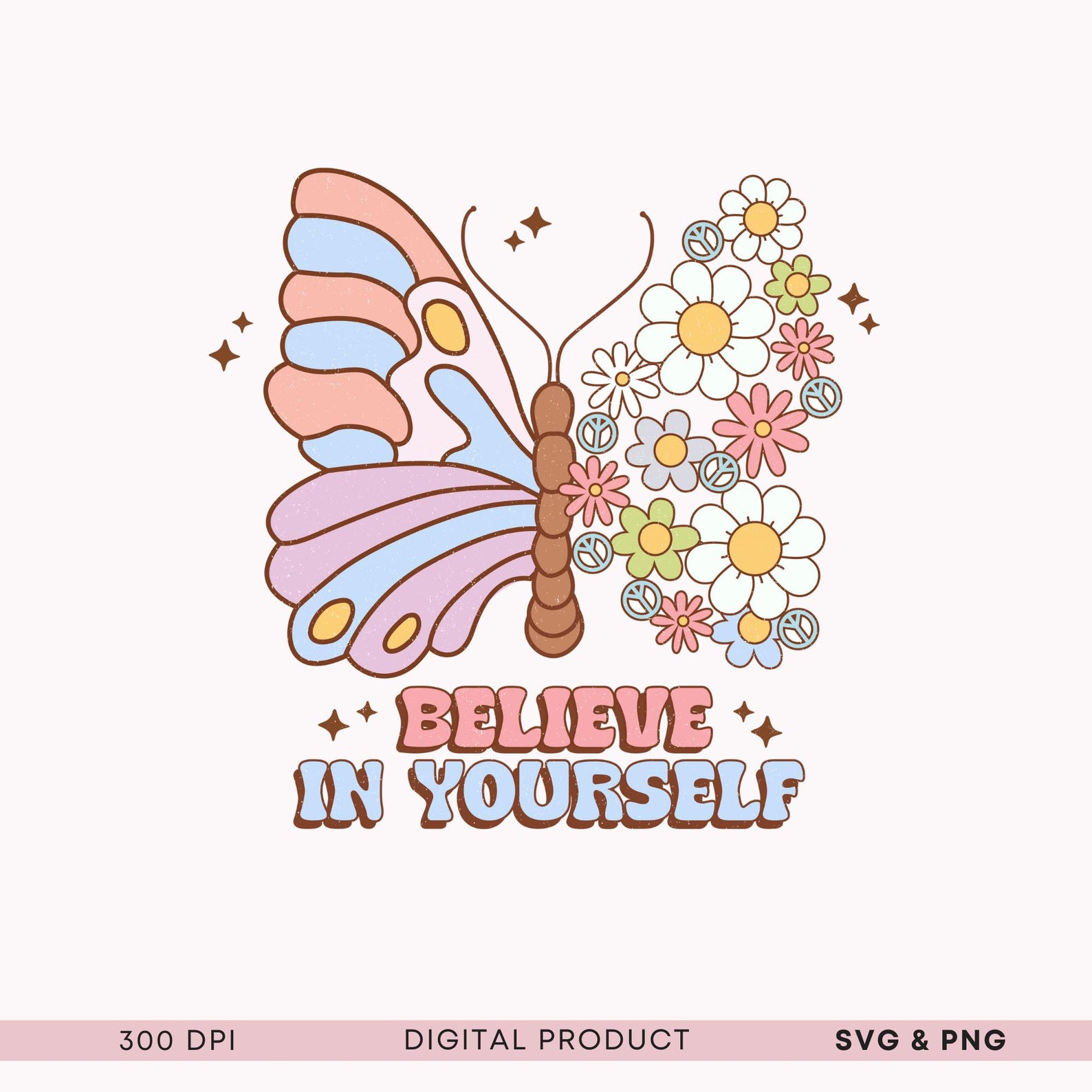 Butterfly SVG Self Care Clipart PNG Mental Health Matter Awareness ...
