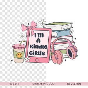 Book SVG Book Png Bookmark SVG Skull SVG Bookish Sticker Pack Kindle ...