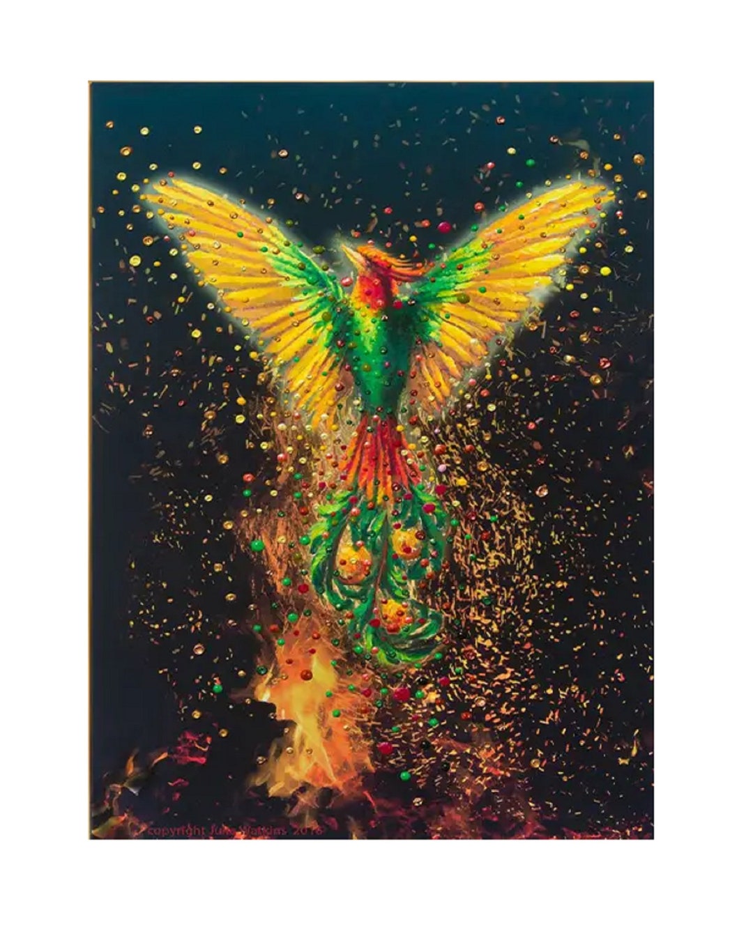 Phoenix Rising DIY Round 5D Rhinestone Diamond Painting Kit - Etsy