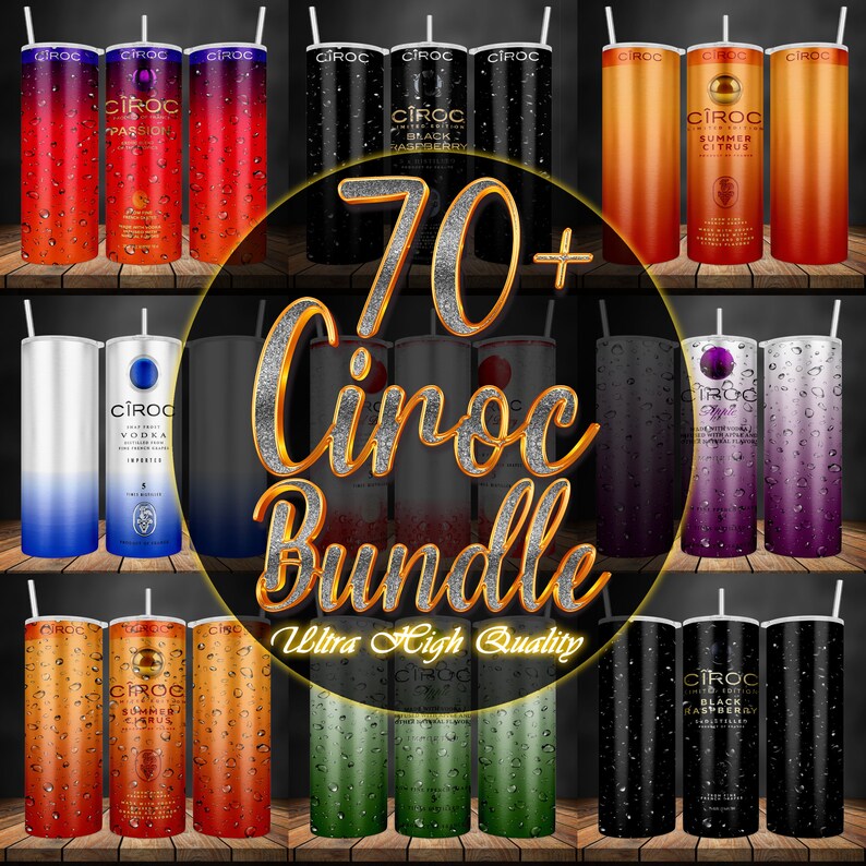 Ciroc Vodka Tumbler Wrap Bundle,70 Ciroc Bundle, Dink Tumbler Designs ...