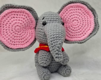 Crochet Dumbo Doll, Soft and Plush Doll, Soft Toy Doll, Plush Toy ...