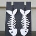 White 3D Printed Fishbone Earrings: Hypoallergenic PLA Accessories - Etsy