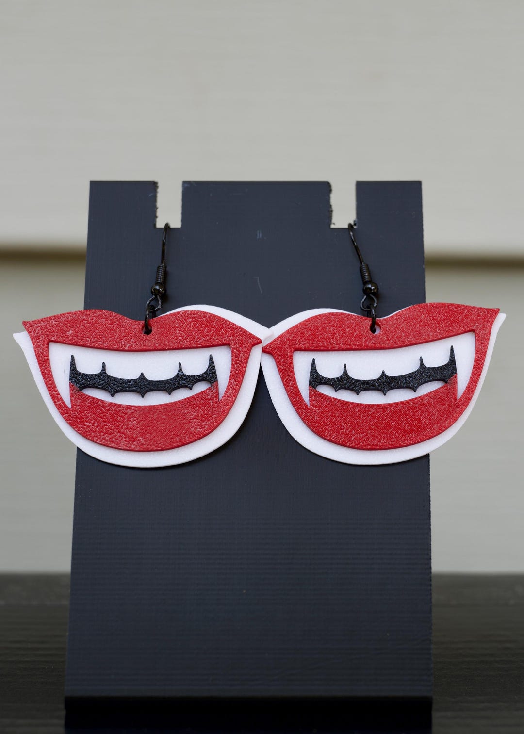 Vampire Fang 3D Printed Earrings - Gothic Halloween Jewelry - Vampire ...