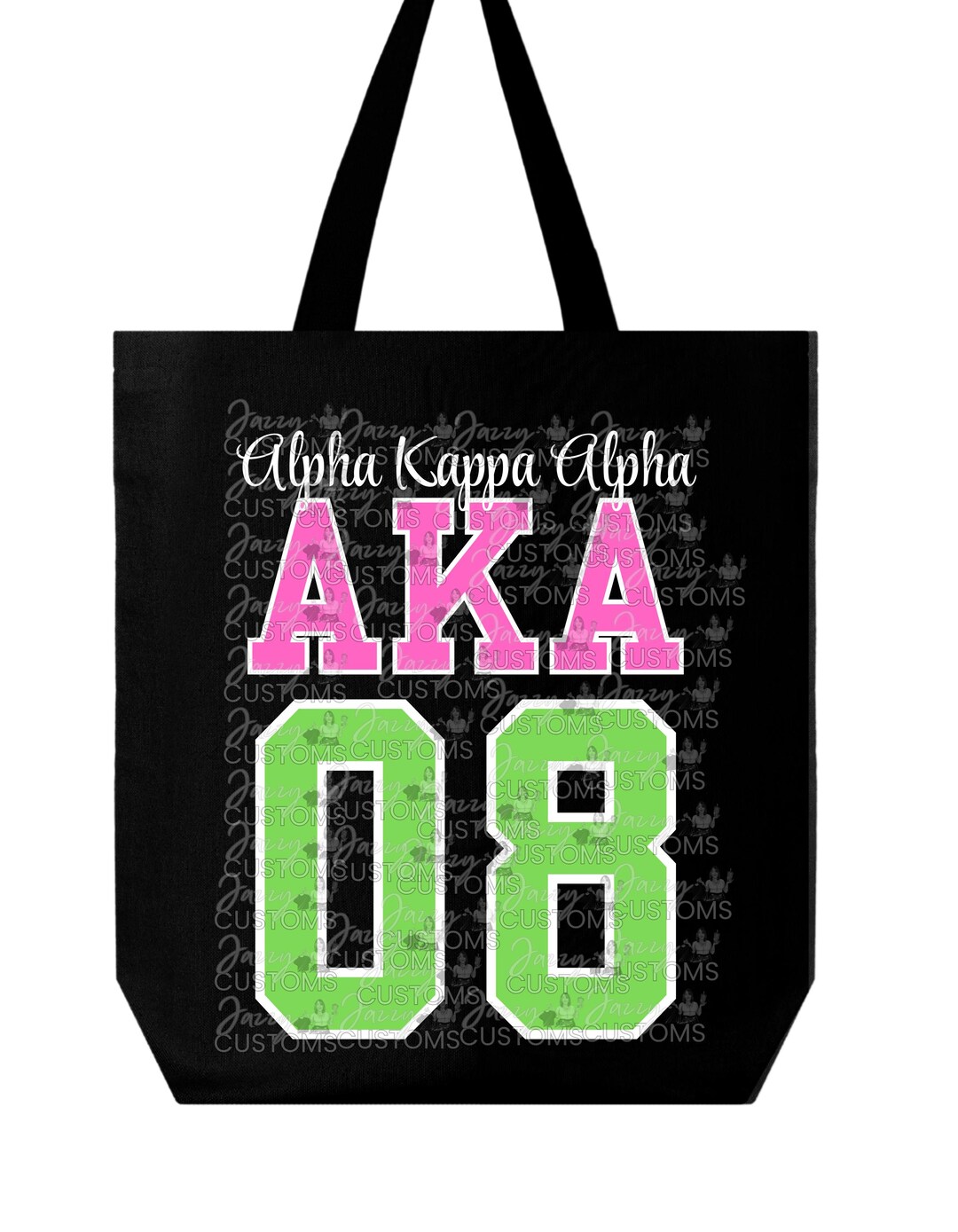 Alpha Kappa Alpha Tote Bag AKA 1908 Greek Letters Alpha Kappa Alpha ...