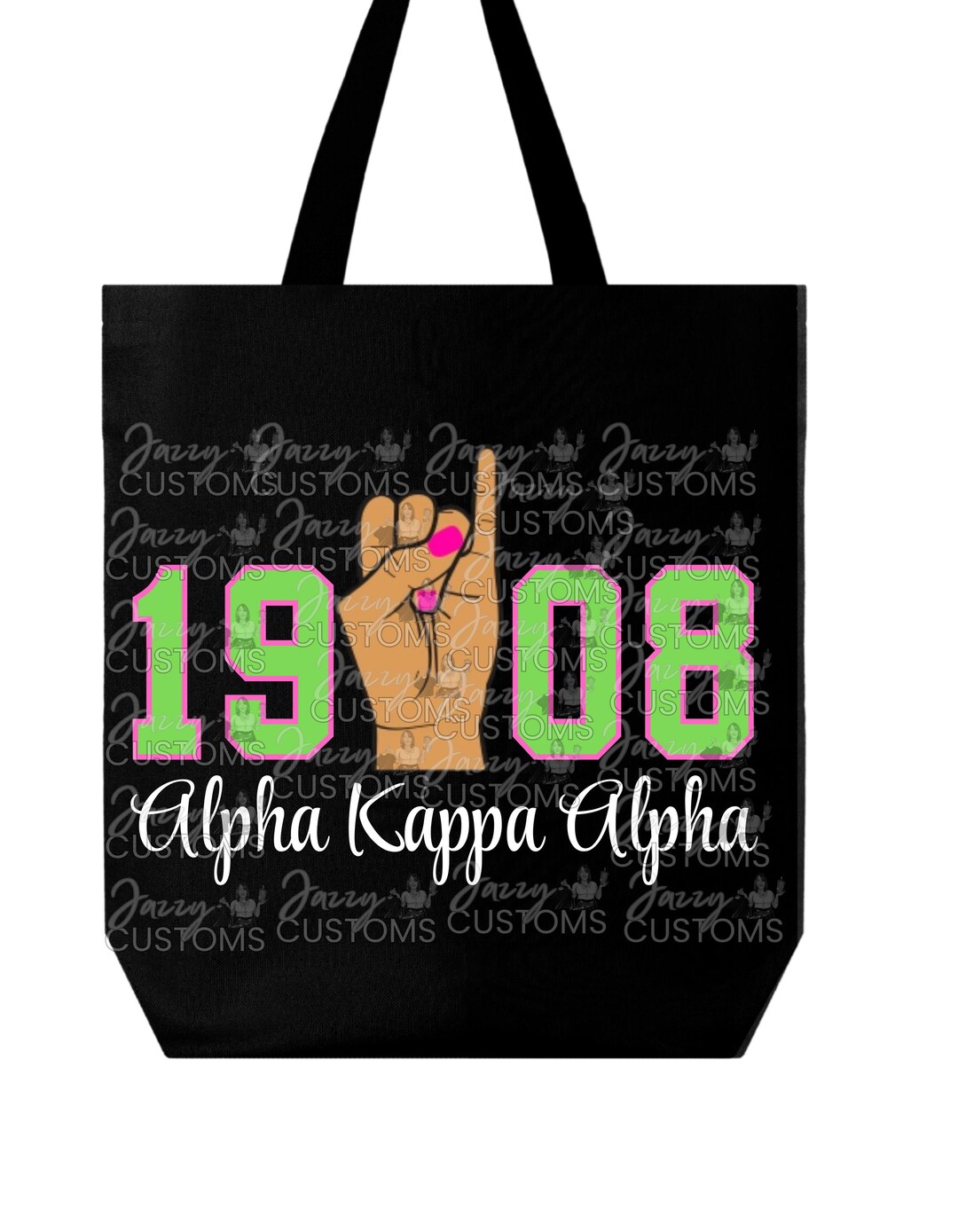 Alpha Kappa Alpha Tote Bag AKA 1908 Greek Letters Alpha Kappa Alpha ...