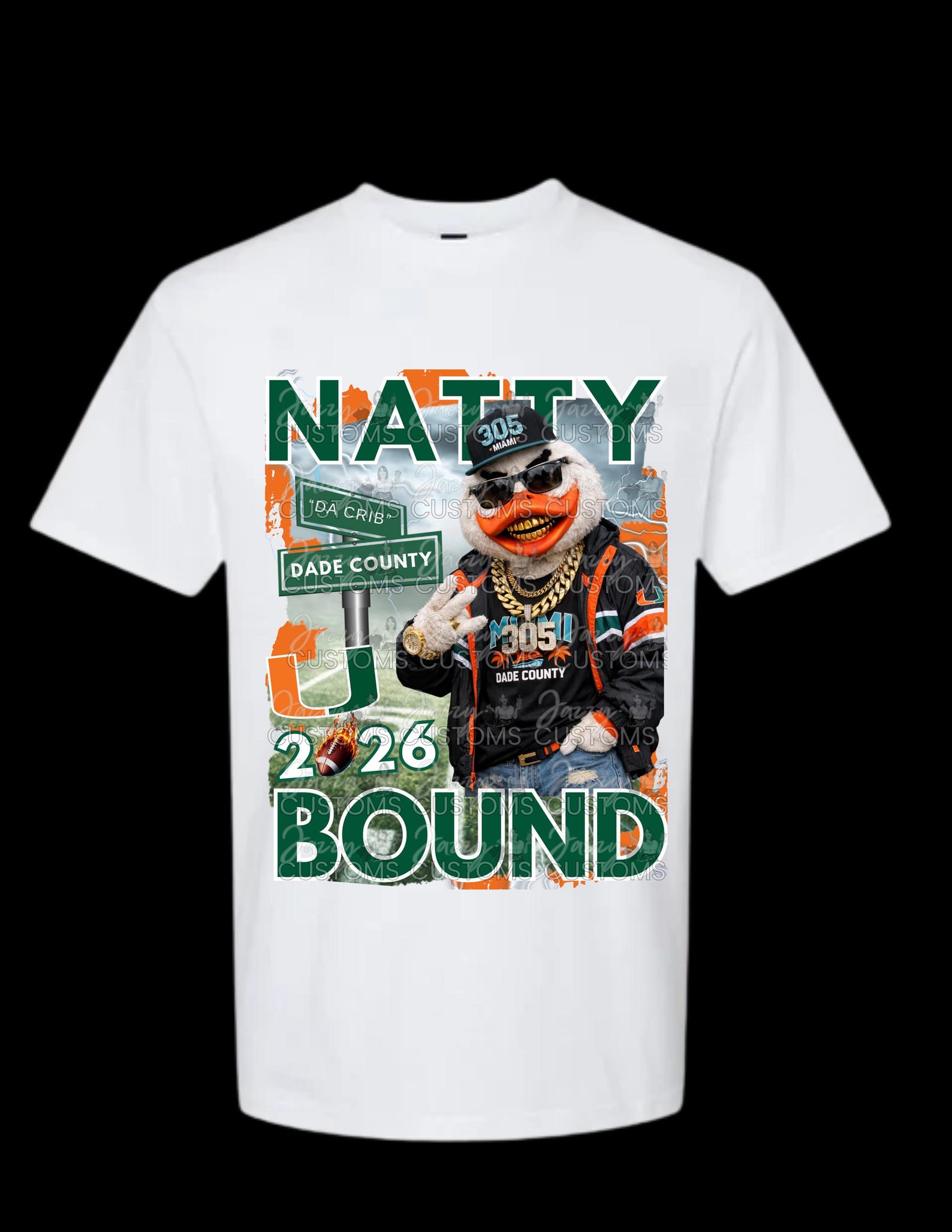 University of Miami Football T-shirt UM Fan PNG 11 - Etsy
