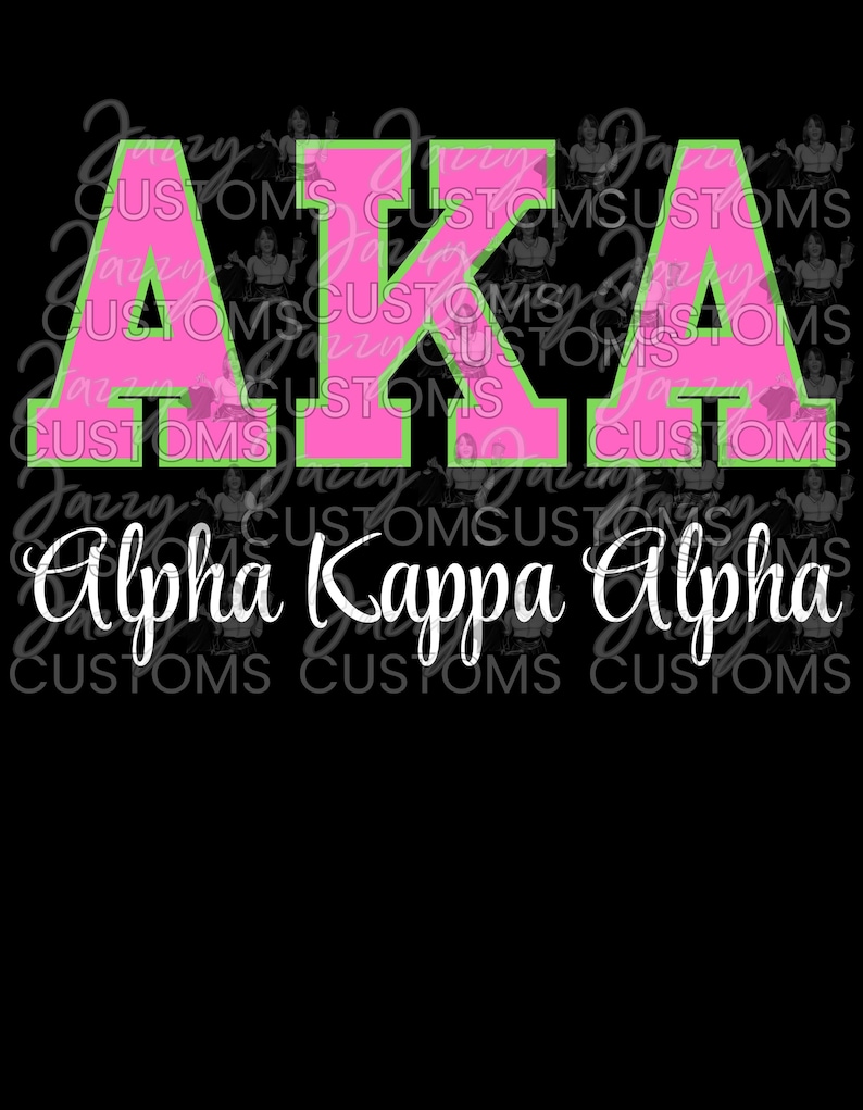 Alpha Kappa Alpha Tote Bag AKA 1908 Greek Letters Alpha Kappa Alpha ...