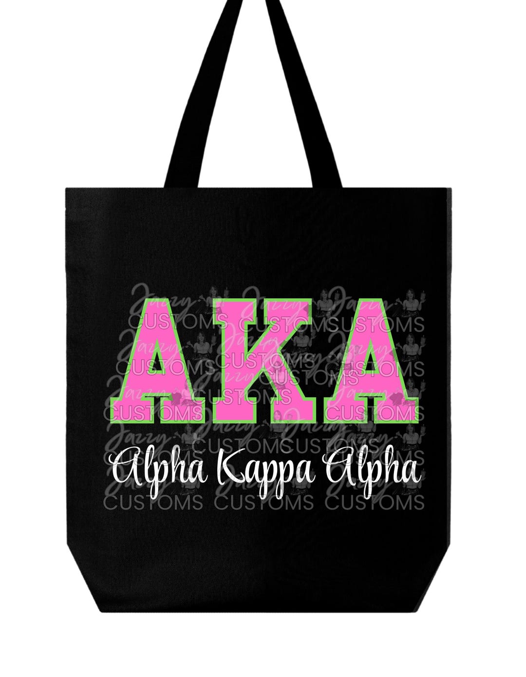 Alpha Kappa Alpha Tote Bag AKA 1908 Greek Letters Alpha Kappa Alpha ...