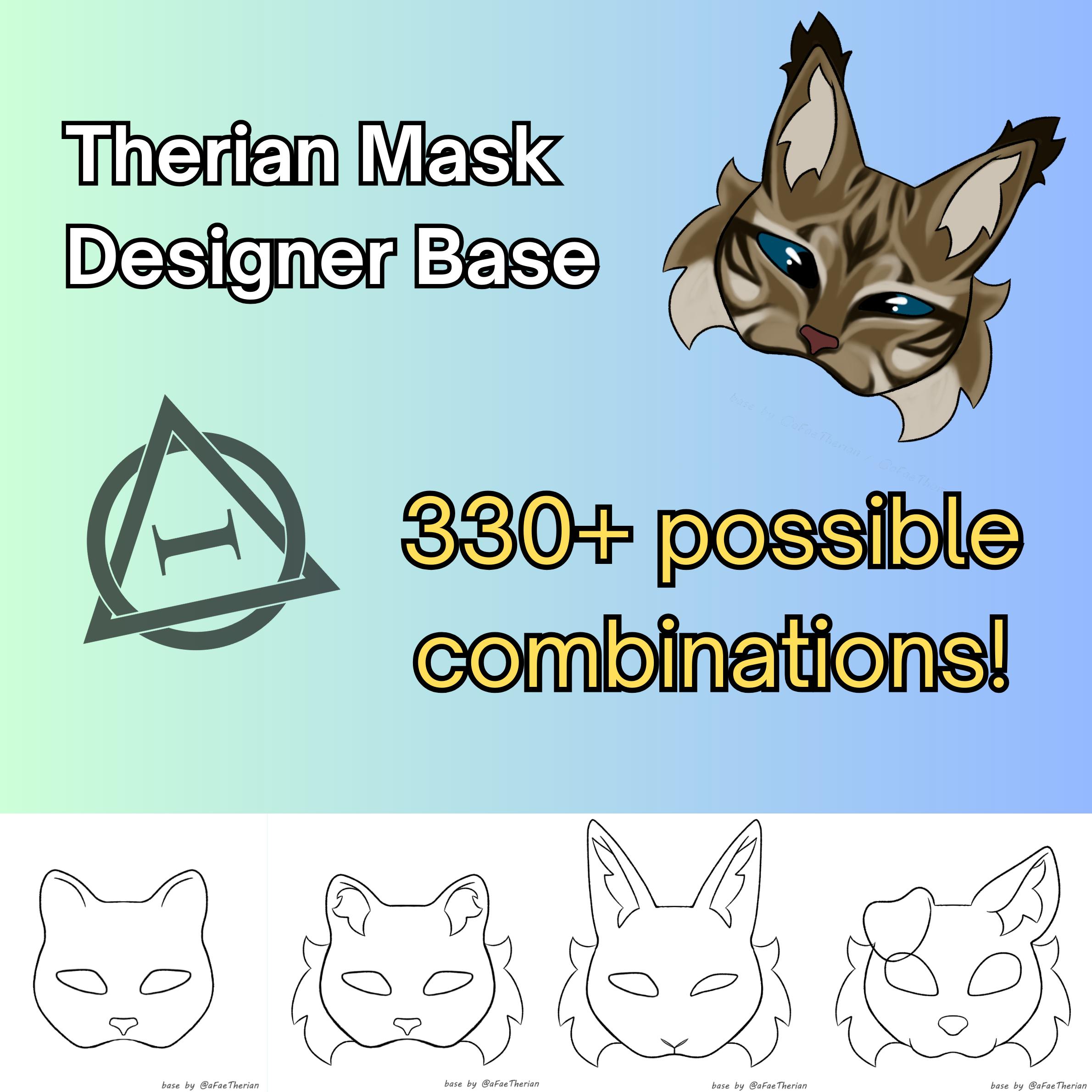 Therian Mask Designer Base - PSD File - Etsy