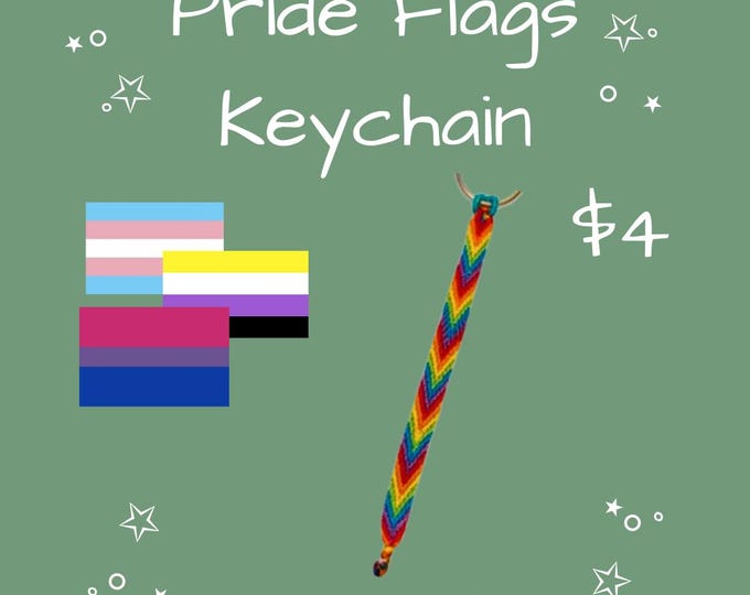 Custom Pride Flag Woven/braided Keychain - Therian Tail Accessory - Etsy