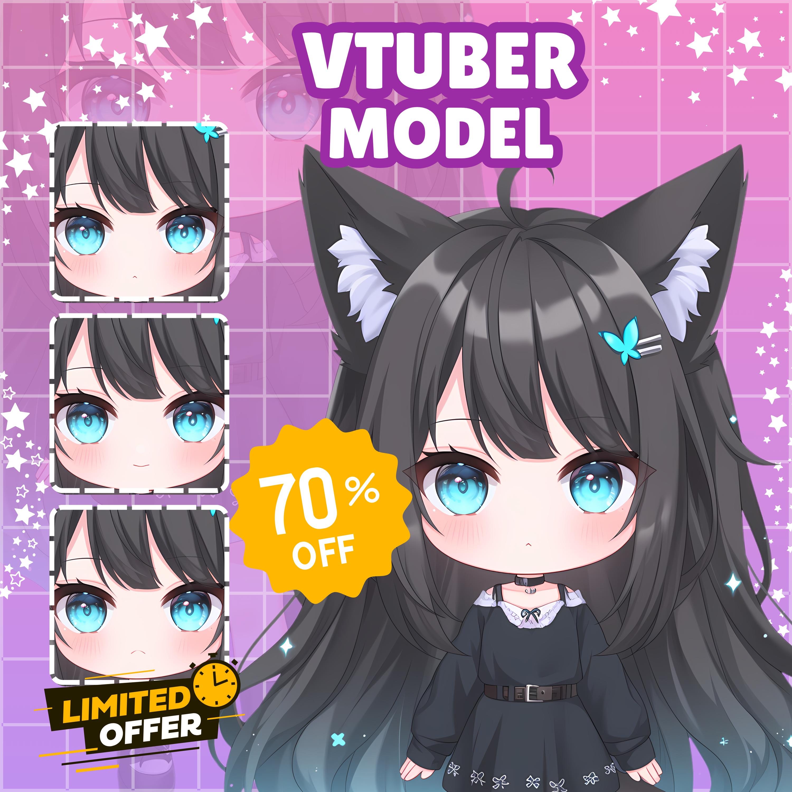 Custom Chibi Vtuber, Vtuber Chibi Model, Vtuber Commission, Vtuber ...