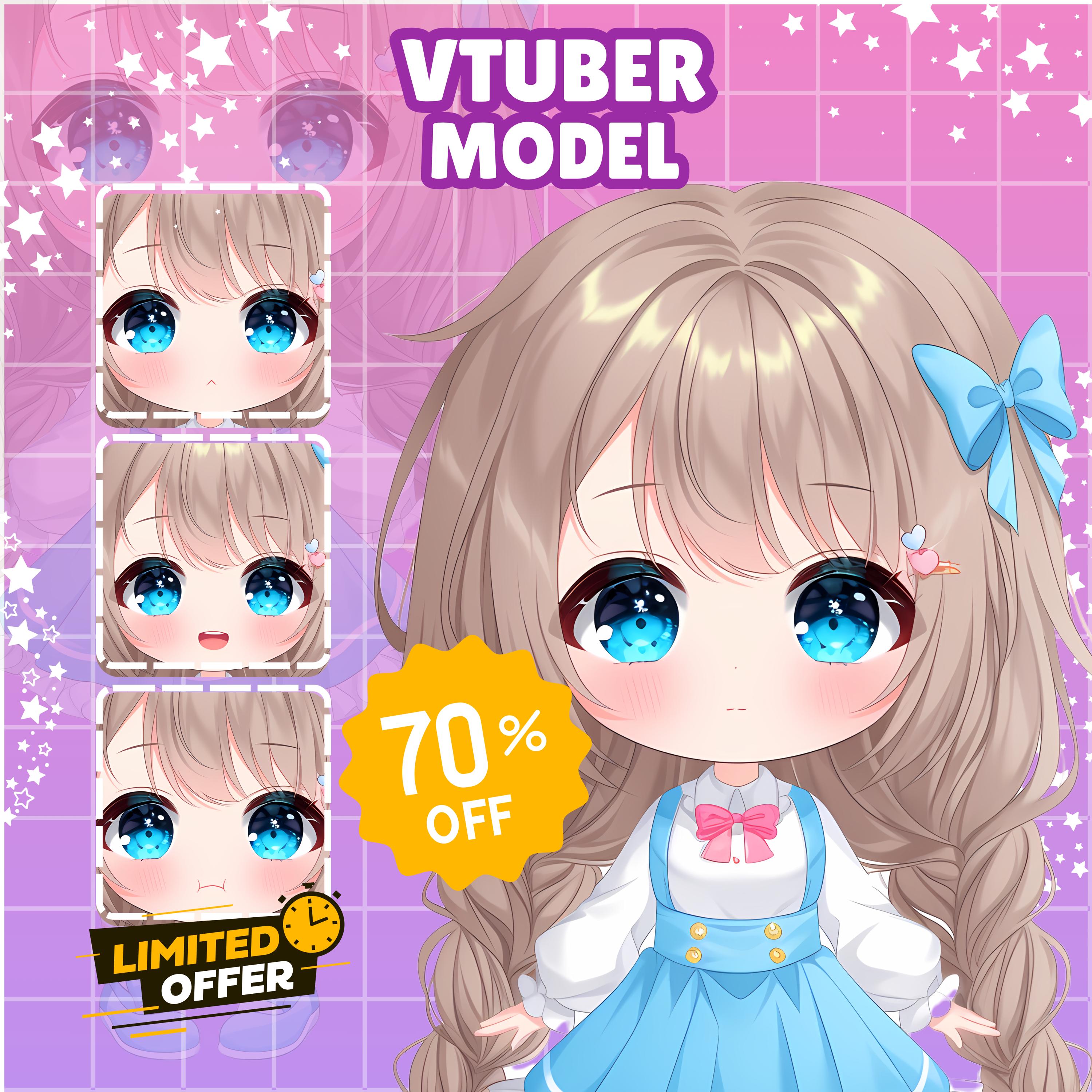 Custom Chibi Vtuber, Vtuber Chibi Model, Vtuber Commission, Vtuber ...
