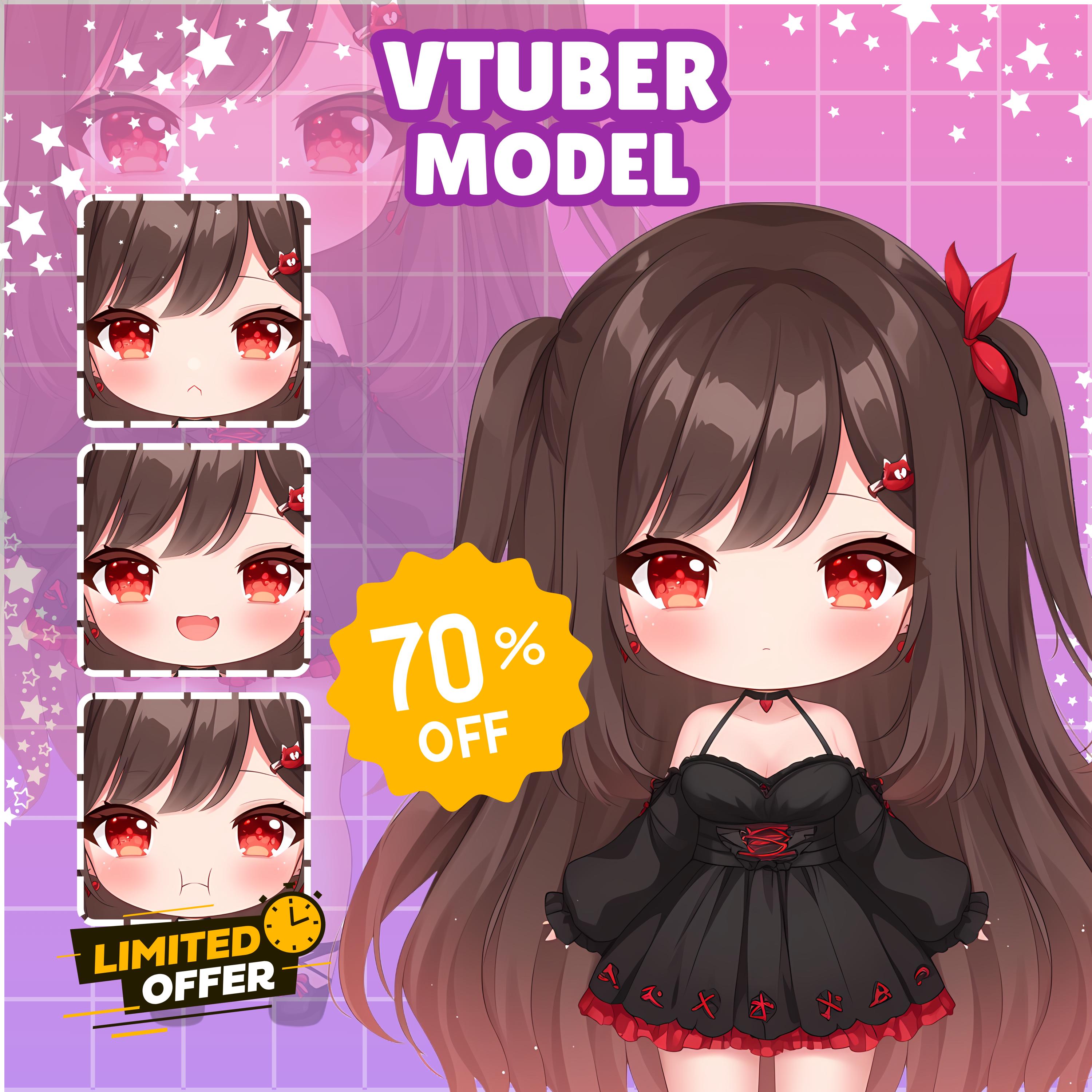 Custom Chibi Vtuber, Vtuber Chibi Model, Vtuber Commission, Vtuber ...