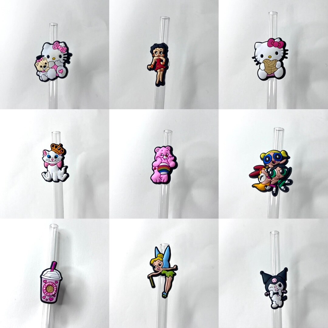 Straw Toppers , Straw Charms Bundle Deal. 9 Pieces. for 16oz Straws - Etsy