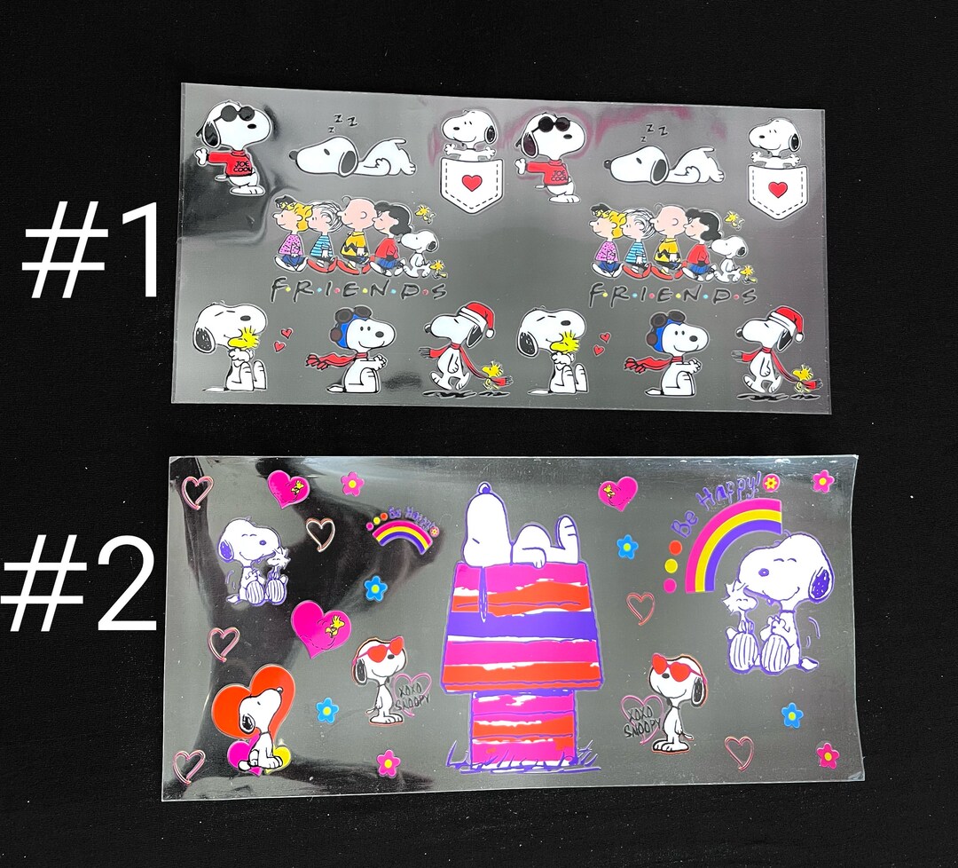 Snoopy UV DTF Wrap 16 Oz no Heat Needed - Etsy UK