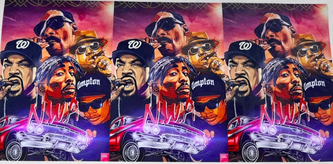 Nwa/tupac/snoop Dog UV DTF Wrap 16 Oz no Heat Required - Etsy