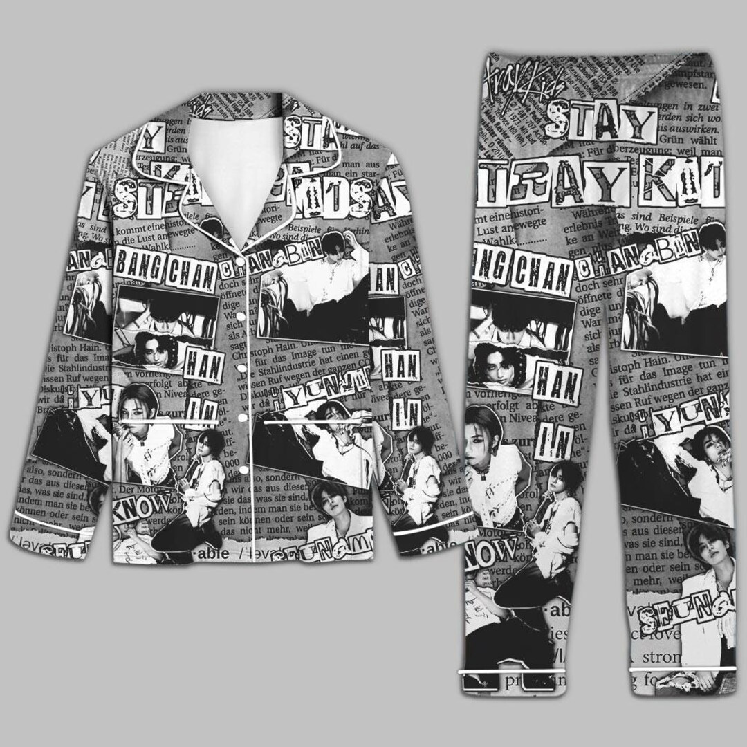 Stray Kids Pajama Set, Kpop Bang Chan Lee Know Hyunjin Han Felix ...