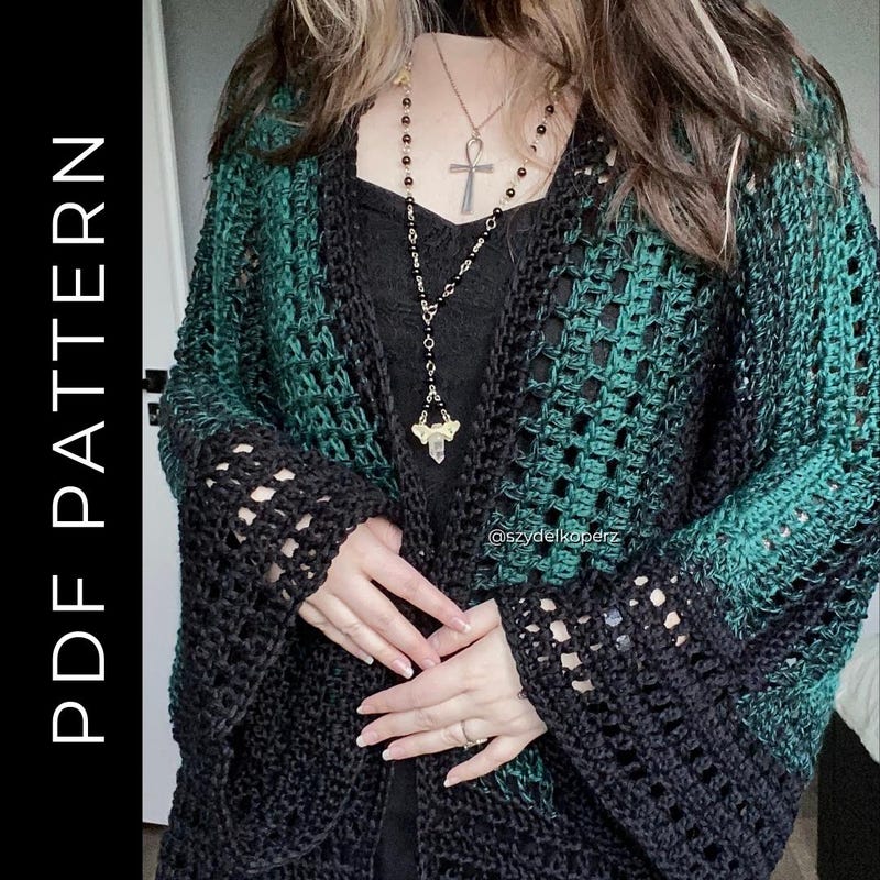 Crochet Witch Cardigan - Etsy Australia