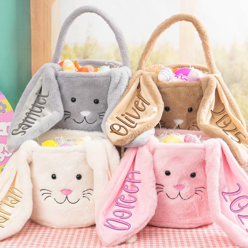 Easter Bunny Basket - Etsy