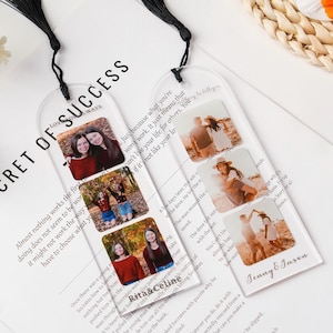 Personalized Photo Bookmark With Tassel,custom Acrylic Booth Photo ...