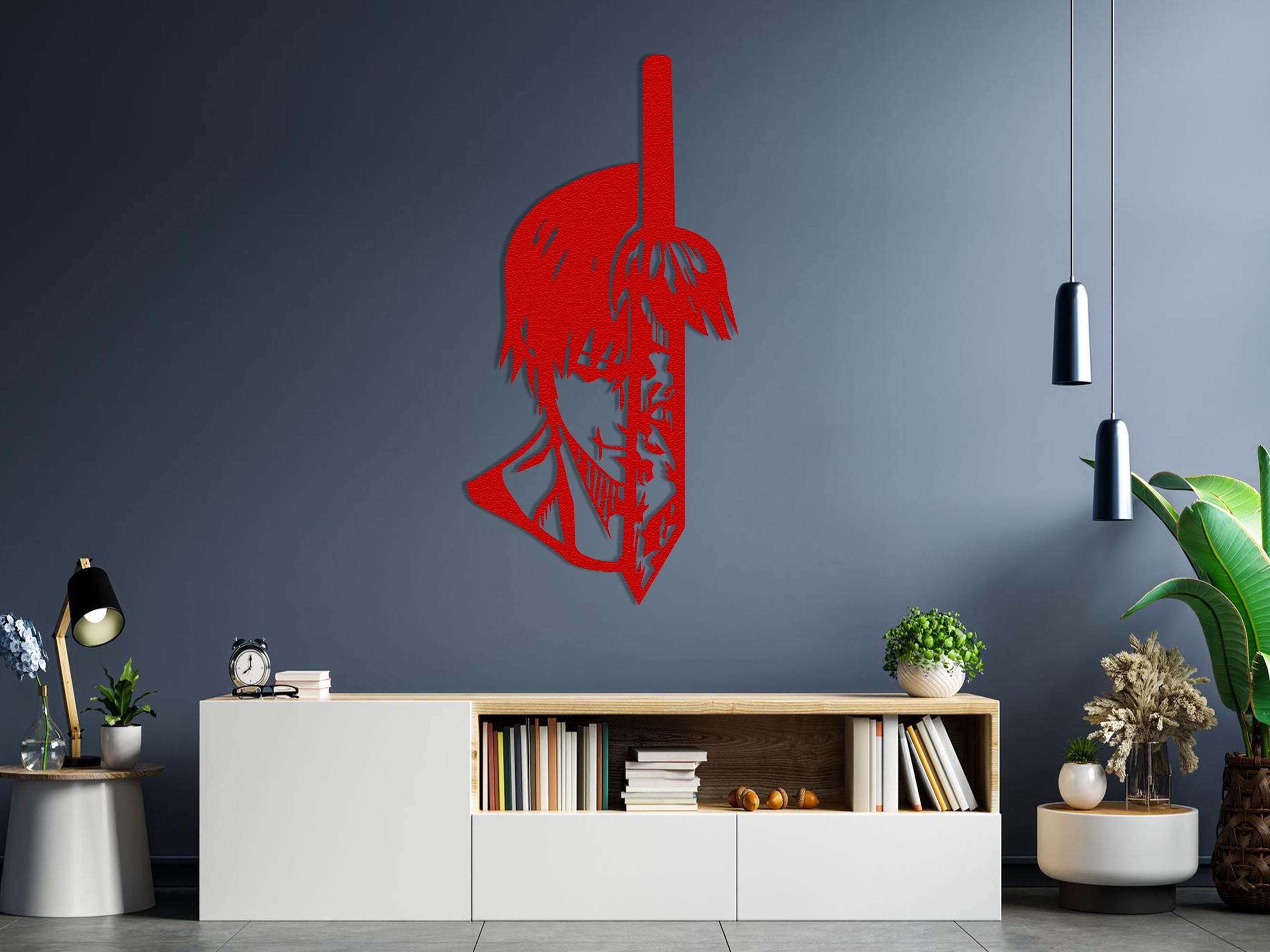 Anime Metal Wall Art, Manga Home Decor, Gamer Room Decor, Anime Poster ...