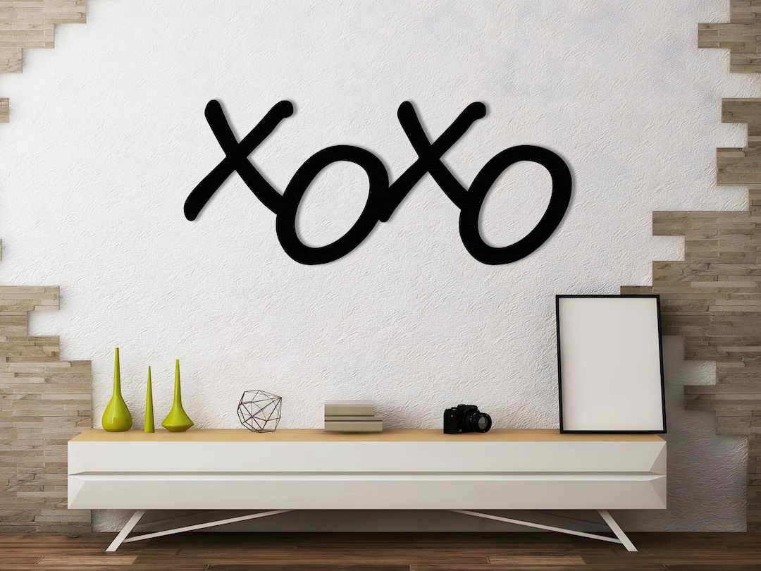 XOXO Metal Wall Decor, Hugs and Kisses Sign, Teen Room Art - Etsy