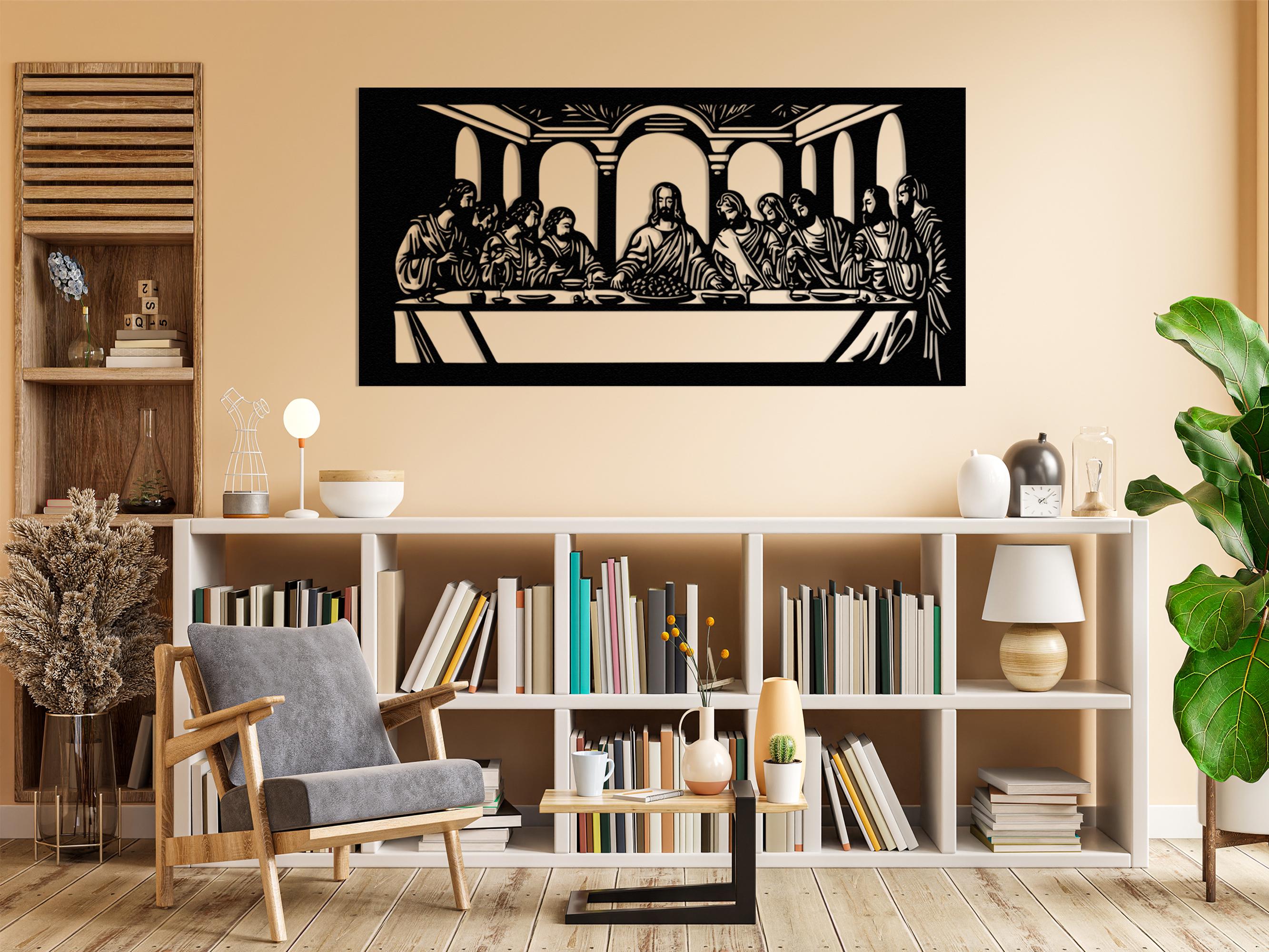 Last Supper Metal Wall Art, Jesus Wall Decor, Christian Gift, Religious ...