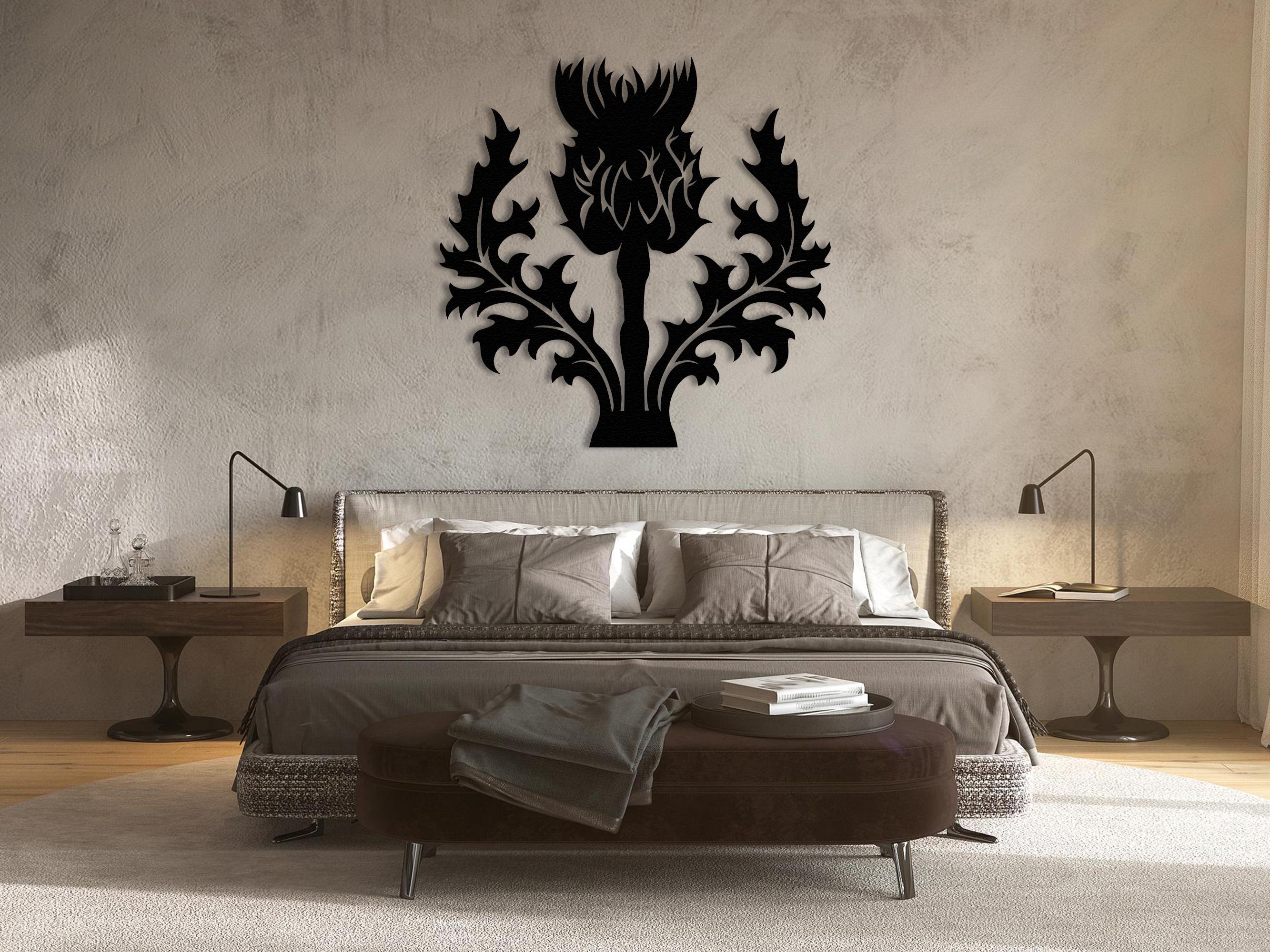 Thistle Wall Decor, Metal Wall Decor, Flower of Scotland, Nature Wall ...