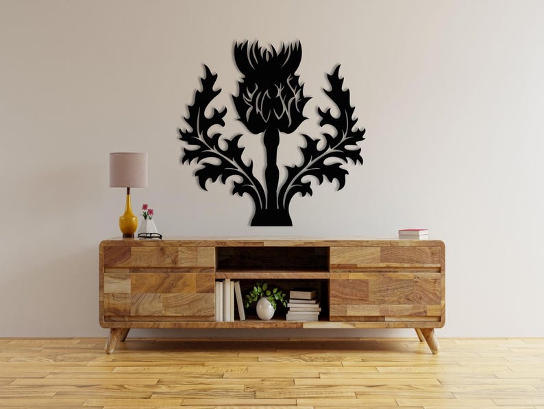 Thistle Wall Decor, Metal Wall Decor, Flower of Scotland, Nature Wall ...